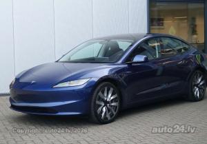 Blue Tesla Model 3 2023 in Tallinn, with an engine capacity of 0.00 L and mileage of 42 thousand km for 41800 €, photo  on AUTOMOTO.COM.LV