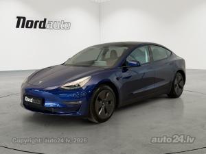 Blue Tesla Model 3 2023 in Tallinn, with an engine capacity of 0.00 L and mileage of 74 thousand km for 32900 €, photo 2 on AUTOMOTO.COM.LV