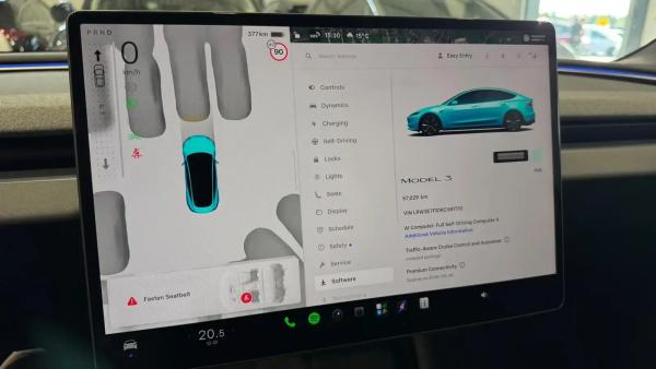 Zils Tesla Model 3 2023 Mārupe, ar dzinēja tilpumu 0.00 L un nobraukumu 57 tūkst. km par 32490 €, foto 10 vietnē AUTOMOTO.COM.LV