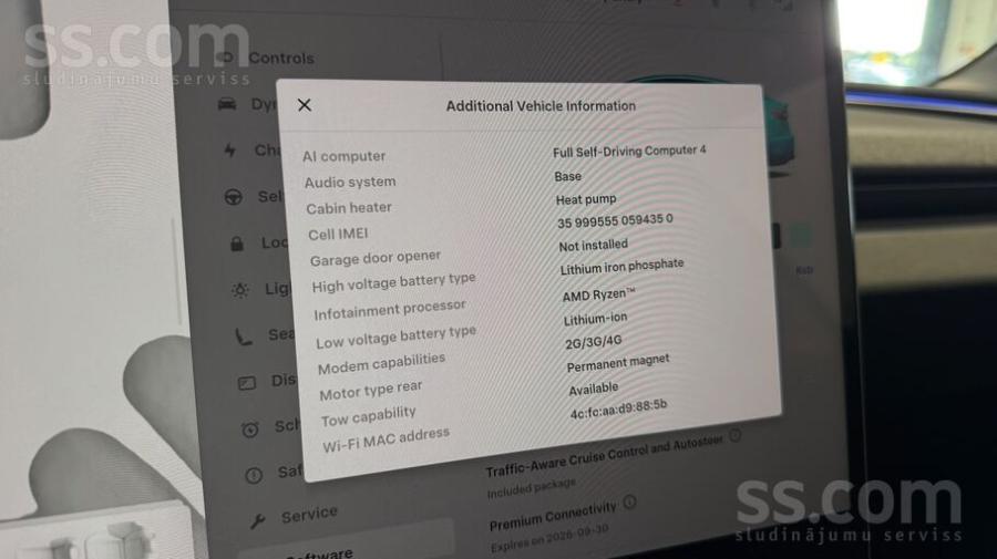 Zils Tesla Model 3 2023 Rīga, ar dzinēja tilpumu 0.00 L un nobraukumu 57 tūkst. km par 32490 €, foto 15 vietnē AUTOMOTO.COM.LV