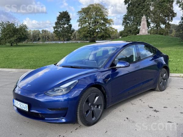 Синий Тесла Модель 3 2023 в Рига, объемом двигателя 0.00 л и пробегом 0 тыс. км за 28450 €, фото 1 на AUTOMOTO.COM.LV