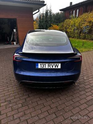 Blue Tesla Model 3 2024 in Tallinn, with an engine capacity of 0.00 L and mileage of 20 thousand km for 51900 €, photo 5 on AUTOMOTO.COM.LV