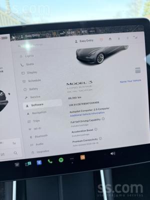 Pelēks Tesla Model 3 2019 Rīga, ar dzinēja tilpumu 0.00 L un nobraukumu 70 tūkst. km par 23500 €, foto 7 vietnē AUTOMOTO.COM.LV