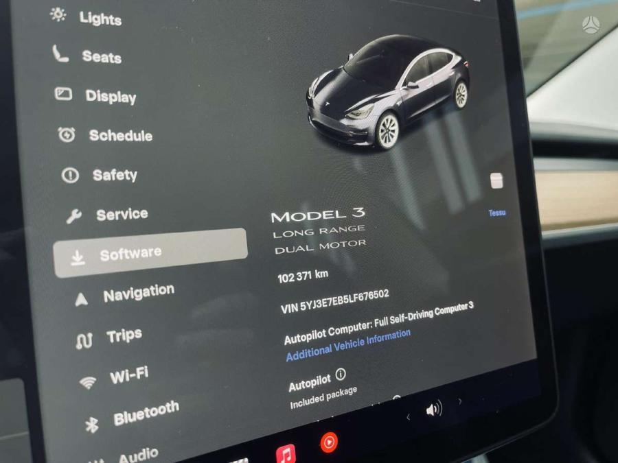 Pelēks Tesla Model 3 2020 Viļņa, ar dzinēja tilpumu 0.00 L un nobraukumu 102 tūkst. km par 17300 €, foto 20 vietnē AUTOMOTO.COM.LV