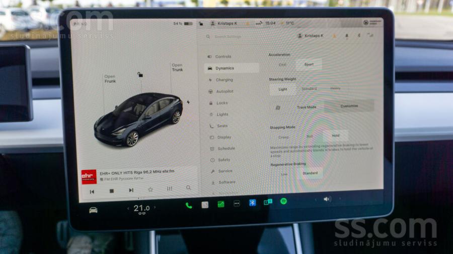 Grey Tesla Model 3 2020 in Riga, with an engine capacity of 0.00 L and mileage of 127 thousand km for 21990 €, photo 16 on AUTOMOTO.COM.LV