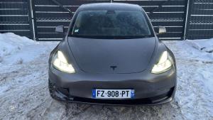 Grey Tesla Model 3 2021 in Jonava, with an engine capacity of 0.00 L and mileage of 50 thousand km for 14500 €, photo  on AUTOMOTO.COM.LV
