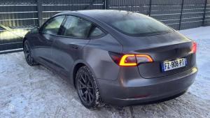 Grey Tesla Model 3 2021 in Jonava, with an engine capacity of 0.00 L and mileage of 50 thousand km for 14500 €, photo 7 on AUTOMOTO.COM.LV