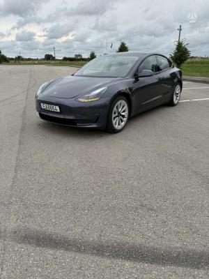 Grey Tesla Model 3 2021 in Klaipeda, with an engine capacity of 0.00 L and mileage of 46 thousand km for 18800 €, photo  on AUTOMOTO.COM.LV