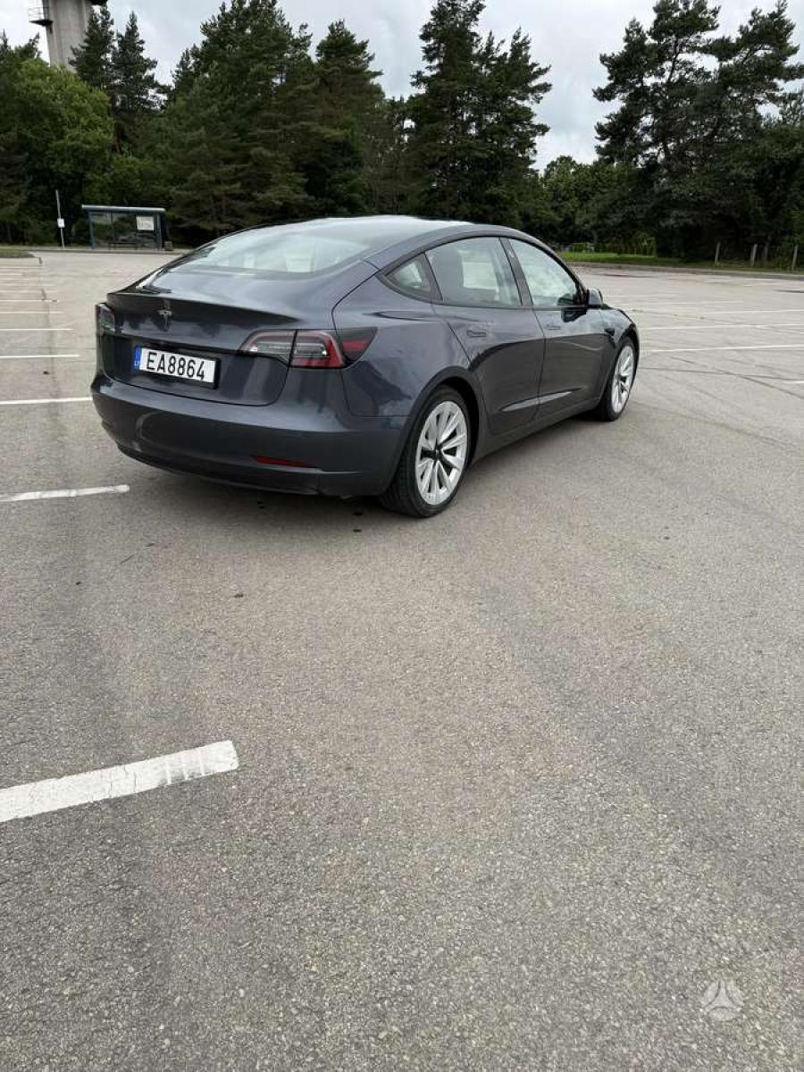 Grey Tesla Model 3 2021 in Klaipeda, with an engine capacity of 0.00 L and mileage of 46 thousand km for 18800 €, photo 3 on AUTOMOTO.COM.LV