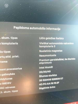Grey Tesla Model 3 2021 in Kaunas, with an engine capacity of 0.00 L and mileage of 120 thousand km for 12200 €, photo 14 on AUTOMOTO.COM.LV