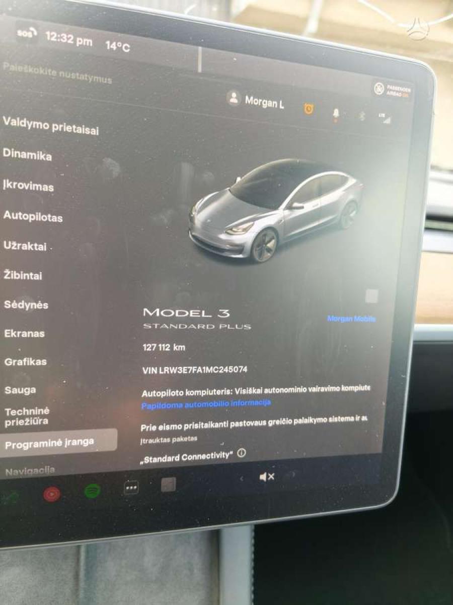 Pelēks Tesla Model 3 2021 Kauņa, ar dzinēja tilpumu 0.00 L un nobraukumu 120 tūkst. km par 11300 €, foto 13 vietnē AUTOMOTO.COM.LV