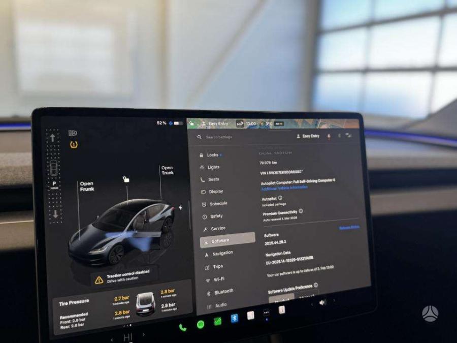 Серый Тесла Модель 3 2023 в Радвилишкис, объемом двигателя 0.00 л и пробегом 80 тыс. км за 20650 €, фото 12 на AUTOMOTO.COM.LV
