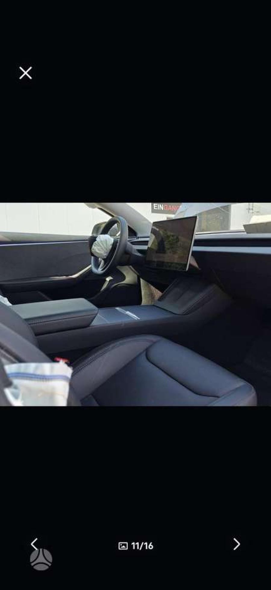 Grey Tesla Model 3 2023 in Marijampole, with an engine capacity of 0.00 L and mileage of 55 thousand km for 17900 €, photo 8 on AUTOMOTO.COM.LV