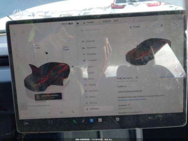 Pelēks Tesla Model 3 2025 Klaipėda, ar dzinēja tilpumu 0.00 L un nobraukumu 12 tūkst. km par 7600 €, foto 7 vietnē AUTOMOTO.COM.LV