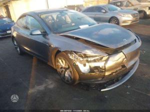 Grey Tesla Model 3 2025 in Klaipeda, with an engine capacity of 0.00 L and mileage of 4 thousand km for 14000 €, photo  on AUTOMOTO.COM.LV