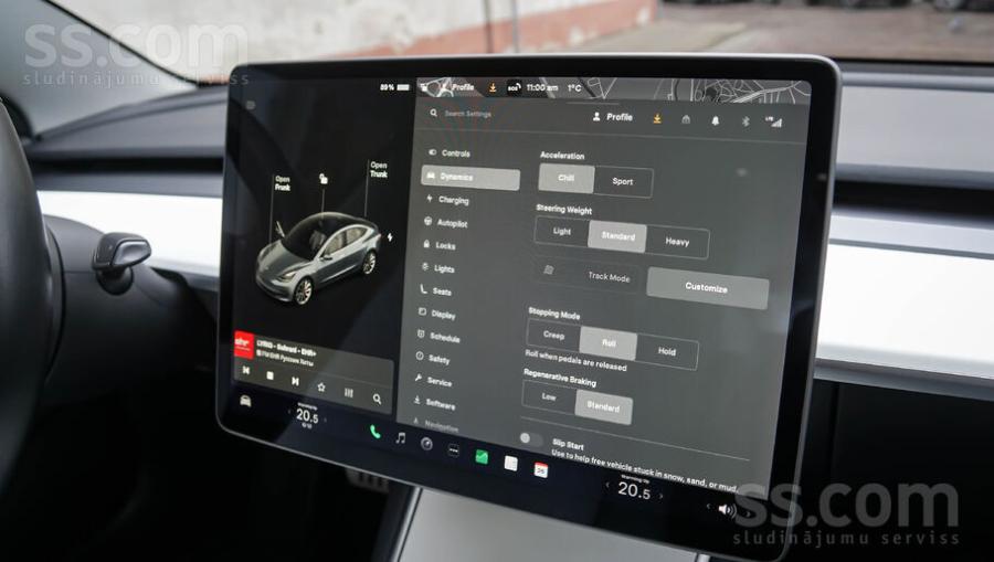 Серый Тесла Модель 3 2019 в Рига, объемом двигателя 0.00 л и пробегом 178 тыс. км за 20450 €, фото 17 на AUTOMOTO.COM.LV