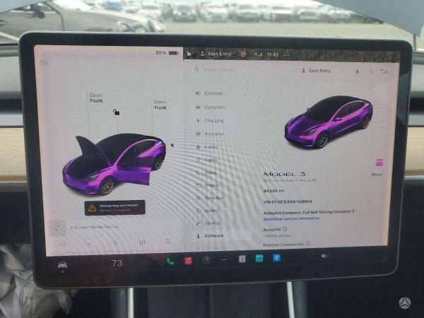 Pelēks Tesla Model 3 2019 Kauņa, ar dzinēja tilpumu 0.00 L un nobraukumu 135 tūkst. km par 9200 €, foto 10 vietnē AUTOMOTO.COM.LV