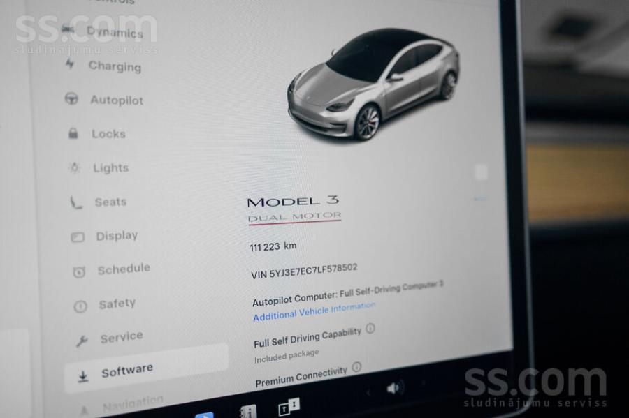 Pelēks Tesla Model 3 2019 Rīga, ar dzinēja tilpumu 0.00 L un nobraukumu 113 tūkst. km par 21500 €, foto 14 vietnē AUTOMOTO.COM.LV