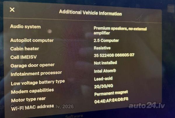 Серый Тесла Модель 3 2019 в Вильянди, объемом двигателя 0.00 л и пробегом 186 тыс. км за 16500 €, фото 10 на AUTOMOTO.COM.LV