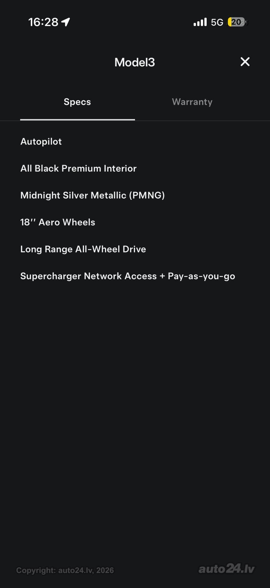 Pelēks Tesla Model 3 2019 Tallina, ar dzinēja tilpumu 0.00 L un nobraukumu 90 tūkst. km par 22490 €, foto 22 vietnē AUTOMOTO.COM.LV