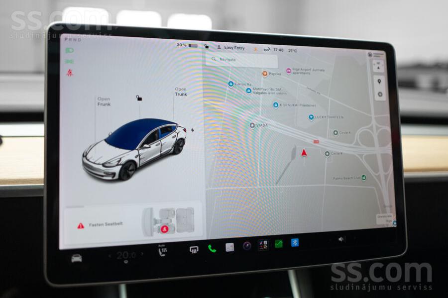 Grey Tesla Model 3 2019 in Riga, with an engine capacity of 0.00 L and mileage of 120 thousand km for 21490 €, photo 18 on AUTOMOTO.COM.LV