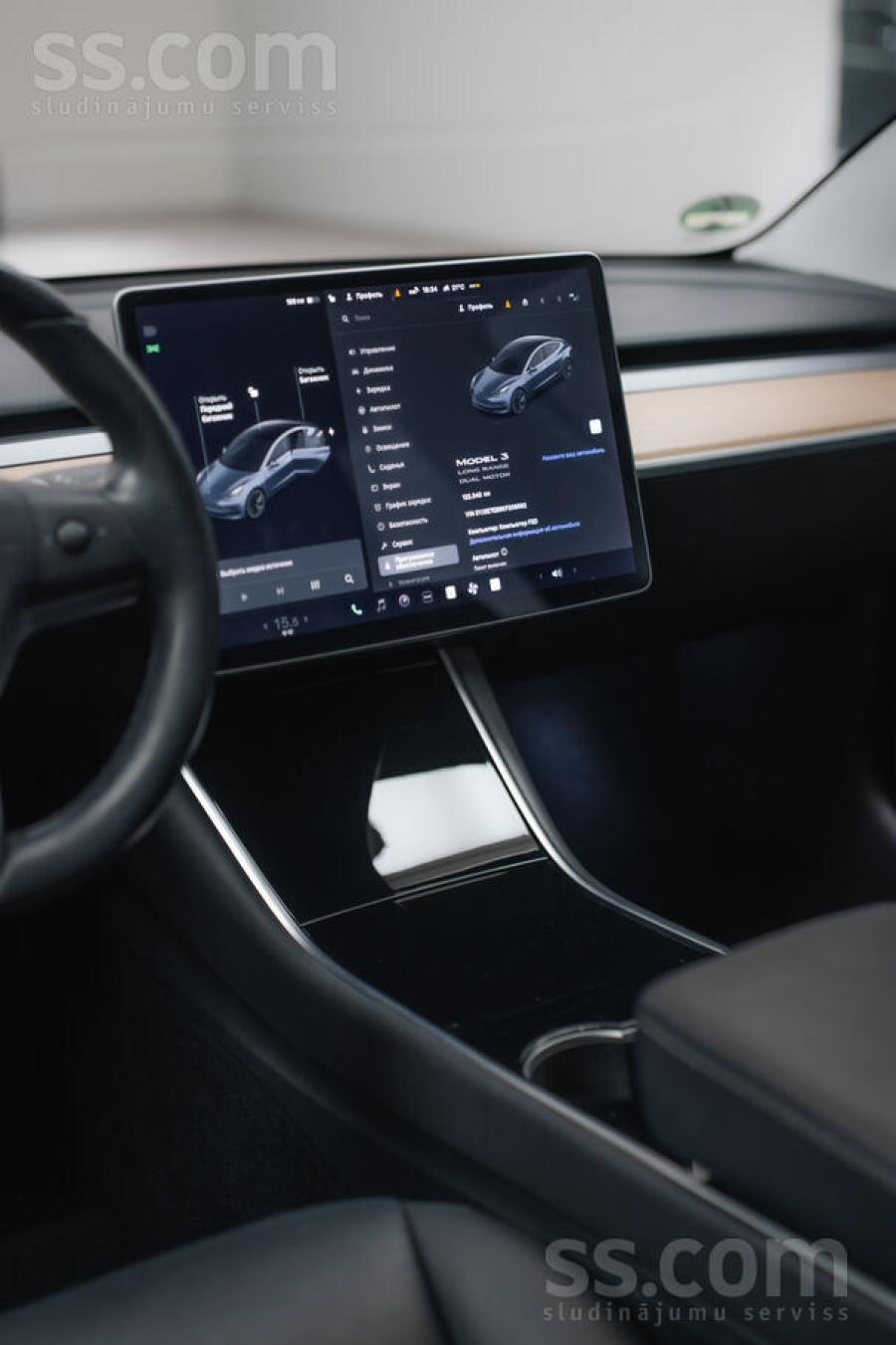 Pelēks Tesla Model 3 2019 Rīga, ar dzinēja tilpumu 0.00 L un nobraukumu 122 tūkst. km par 19900 €, foto 18 vietnē AUTOMOTO.COM.LV