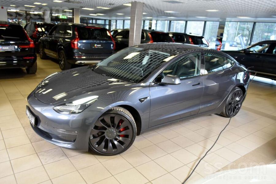 Pelēks Tesla Model 3 2020 Tallina, ar dzinēja tilpumu 0.00 L un nobraukumu 69 tūkst. km par 29880 €, foto 6 vietnē AUTOMOTO.COM.LV