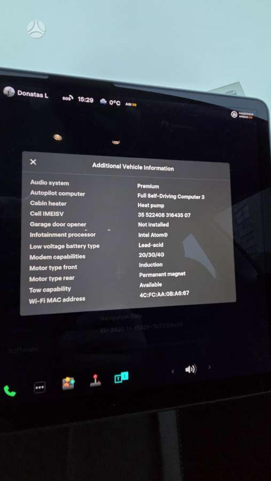 Grey Tesla Model 3 2021 in Vilnius, with an engine capacity of 0.00 L and mileage of 133 thousand km for 22499 €, photo 9 on AUTOMOTO.COM.LV