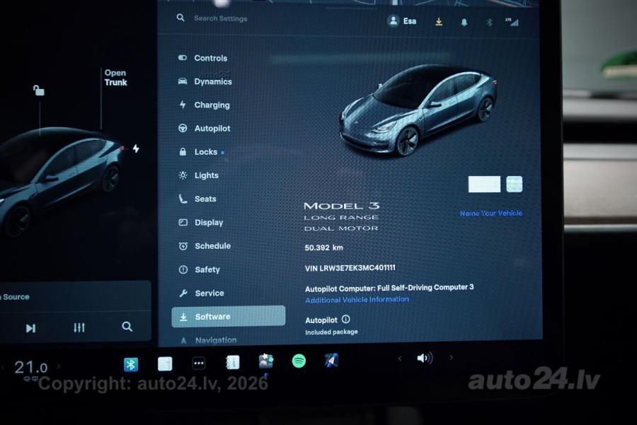 Серый Тесла Модель 3 2021 в Таллин, объемом двигателя 0.00 л и пробегом 50 тыс. км за 29990 €, фото 16 на AUTOMOTO.COM.LV