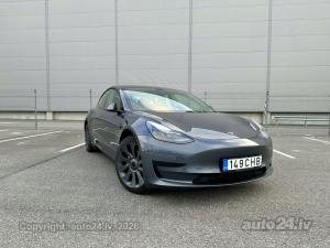 Pelēks Tesla Model 3 2021 Tallina, ar dzinēja tilpumu 0.00 L un nobraukumu 92 tūkst. km par 29990 €, foto  vietnē AUTOMOTO.COM.LV