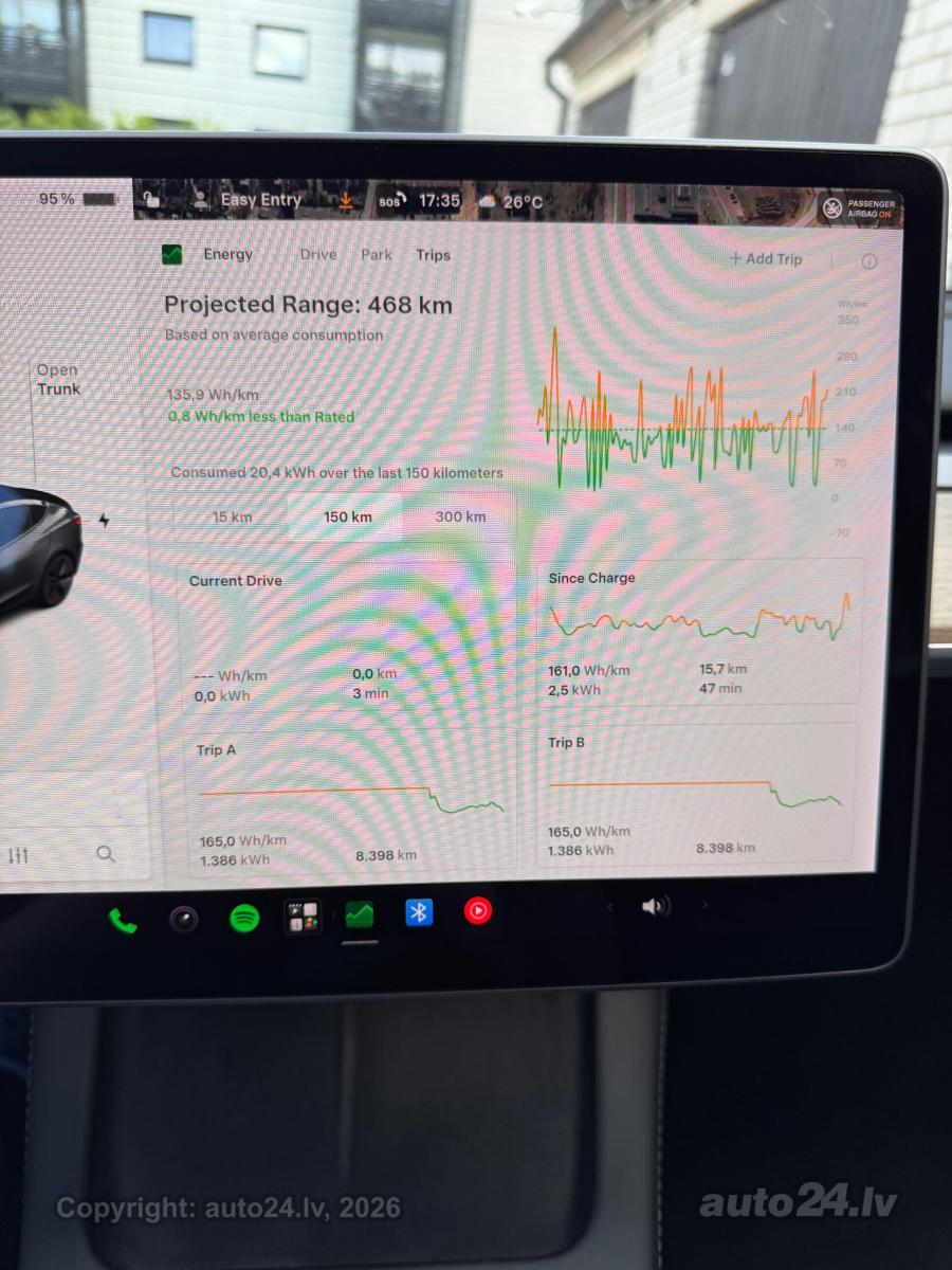 Pelēks Tesla Model 3 2021 Tallina, ar dzinēja tilpumu 0.00 L un nobraukumu 169 tūkst. km par 23900 €, foto 22 vietnē AUTOMOTO.COM.LV