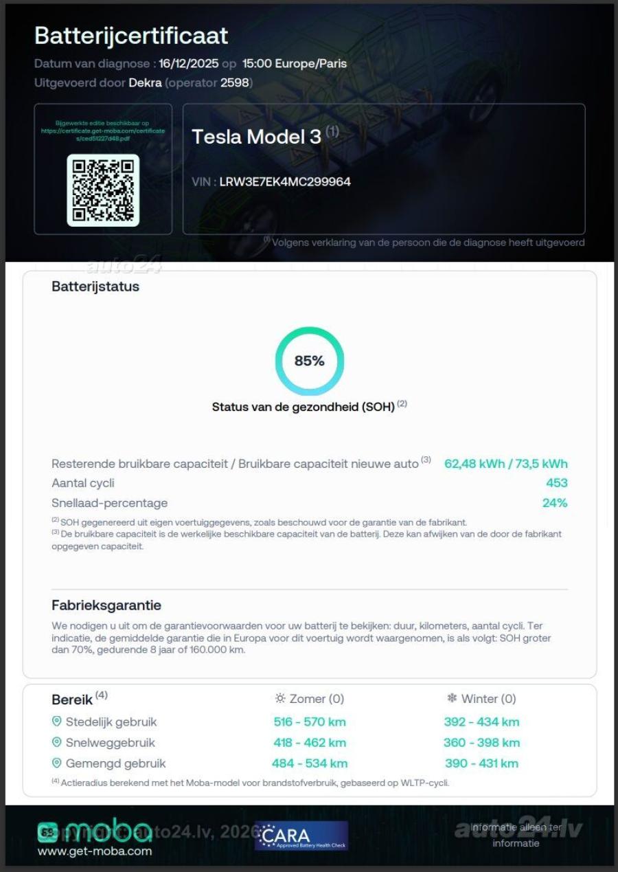 Pelēks Tesla Model 3 2021 Tallina, ar dzinēja tilpumu 0.00 L un nobraukumu 169 tūkst. km par 23900 €, foto 23 vietnē AUTOMOTO.COM.LV