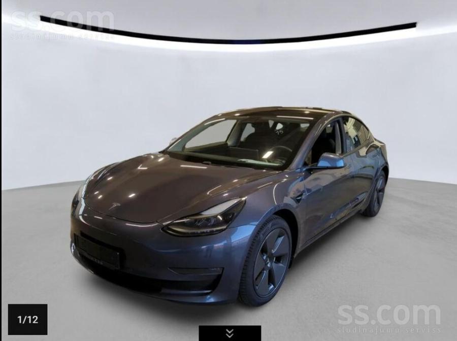 Pelēks Tesla Model 3 2021 Rīga, ar dzinēja tilpumu 0.00 L un nobraukumu 136 tūkst. km par 26290 €, foto 1 vietnē AUTOMOTO.COM.LV