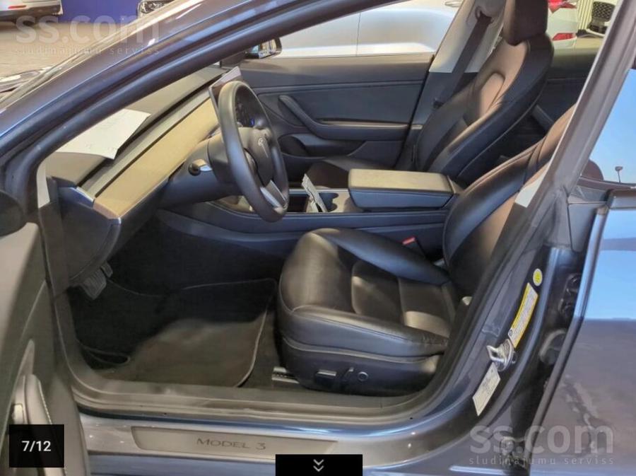 Pelēks Tesla Model 3 2021 Rīga, ar dzinēja tilpumu 0.00 L un nobraukumu 136 tūkst. km par 26290 €, foto 6 vietnē AUTOMOTO.COM.LV