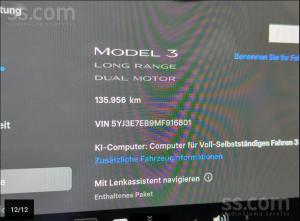 Pelēks Tesla Model 3 2021 Rīga, ar dzinēja tilpumu 0.00 L un nobraukumu 136 tūkst. km par 26290 €, foto 8 vietnē AUTOMOTO.COM.LV