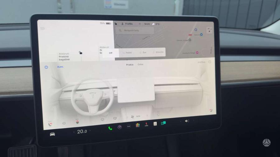 Grey Tesla Model 3 2023 in Utena, with an engine capacity of 0.00 L and mileage of 171 thousand km for 24250 €, photo 17 on AUTOMOTO.COM.LV