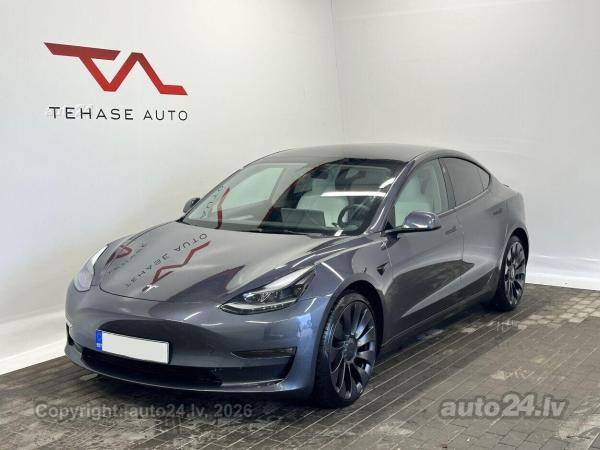 Grey Tesla Model 3 2023 in Tartu, with an engine capacity of 0.00 L and mileage of 47 thousand km for 39000 €, photo 1 on AUTOMOTO.COM.LV