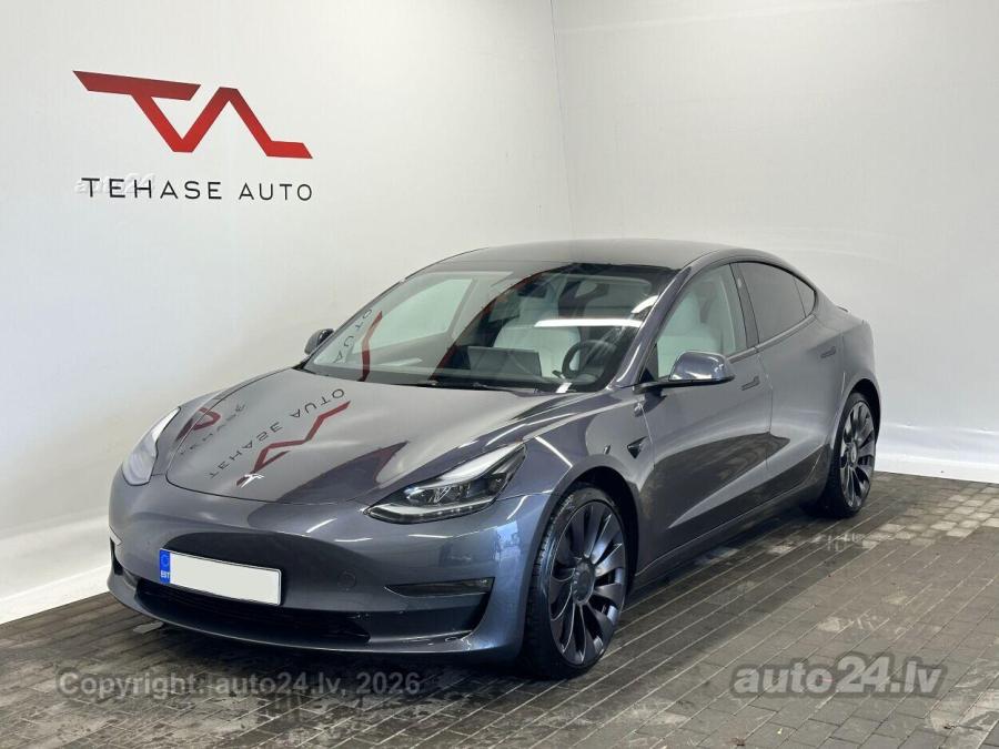 Pelēks Tesla Model 3 2023 Tartu, ar dzinēja tilpumu 0.00 L un nobraukumu 47 tūkst. km par 39000 €, foto 1 vietnē AUTOMOTO.COM.LV