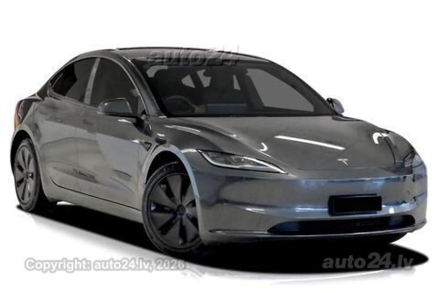 Grey Tesla Model 3 2023 in Tallinn, with an engine capacity of 0.00 L and mileage of 61 thousand km for 38990 €, photo 1 on AUTOMOTO.COM.LV