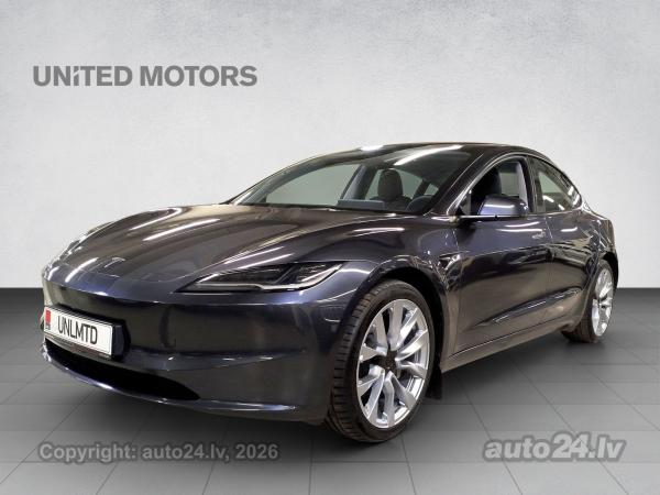Grey Tesla Model 3 2023 in Tallinn, with an engine capacity of 0.00 L and mileage of 39 thousand km for 38990 €, photo 1 on AUTOMOTO.COM.LV