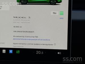 Pelēks Tesla Model 3 2023 Jelgava, ar dzinēja tilpumu 0.00 L un nobraukumu 43 tūkst. km par 38500 €, foto 14 vietnē AUTOMOTO.COM.LV