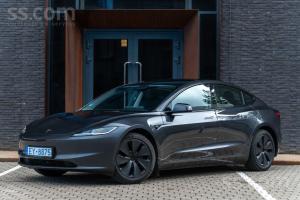 Grey Tesla Model 3 2024 in Riga, with an engine capacity of 0.00 L and mileage of 103 thousand km for 37900 €, photo 3 on AUTOMOTO.COM.LV