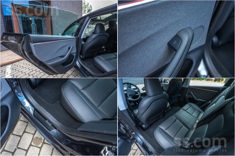 Grey Tesla Model 3 2024 in Riga, with an engine capacity of 0.00 L and mileage of 103 thousand km for 37900 €, photo 24 on AUTOMOTO.COM.LV