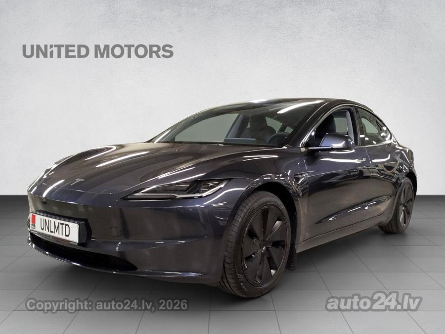 Pelēks Tesla Model 3 2025 Tallina, ar dzinēja tilpumu 0.00 L un nobraukumu 37 tūkst. km par 45990 €, foto 1 vietnē AUTOMOTO.COM.LV