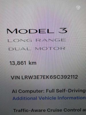 Grey Tesla Model 3 2025 in Kaunas, with an engine capacity of 0.00 L and mileage of 14 thousand km for 41000 €, photo 11 on AUTOMOTO.COM.LV