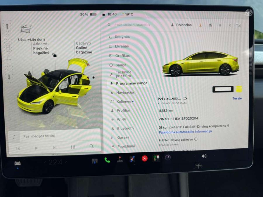 Pelēks Tesla Model 3 2025 Klaipėda, ar dzinēja tilpumu 0.00 L un nobraukumu 11 tūkst. km par 33900 €, foto 41 vietnē AUTOMOTO.COM.LV