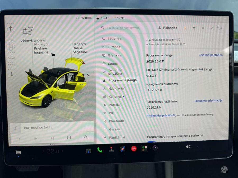 Pelēks Tesla Model 3 2025 Klaipėda, ar dzinēja tilpumu 0.00 L un nobraukumu 11 tūkst. km par 33900 €, foto 42 vietnē AUTOMOTO.COM.LV
