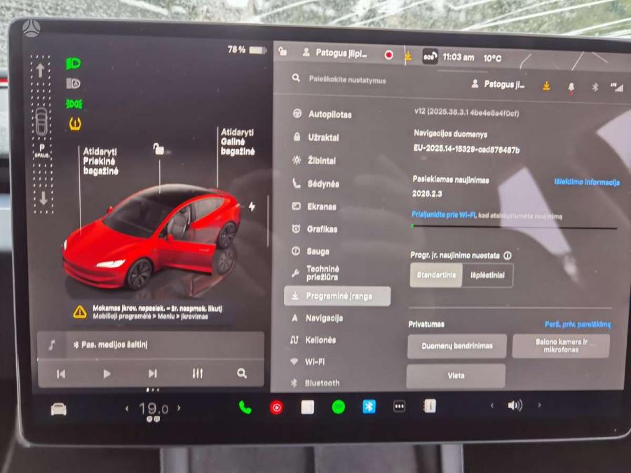 Красный Тесла Модель 3 2023 в Каунас, объемом двигателя 0.00 л и пробегом 31 тыс. км за 21900 €, фото 19 на AUTOMOTO.COM.LV