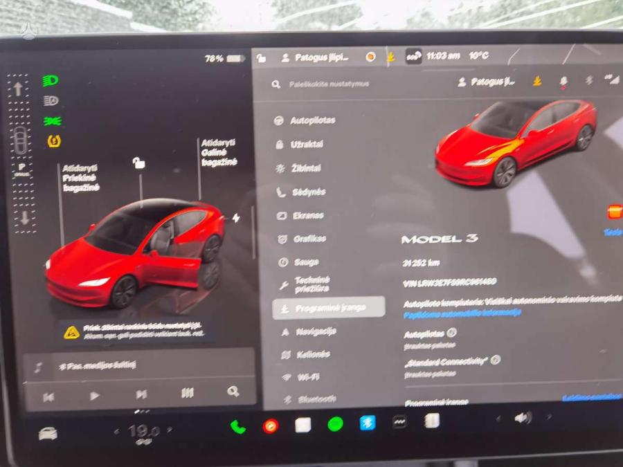 Красный Тесла Модель 3 2023 в Каунас, объемом двигателя 0.00 л и пробегом 31 тыс. км за 21300 €, фото 13 на AUTOMOTO.COM.LV