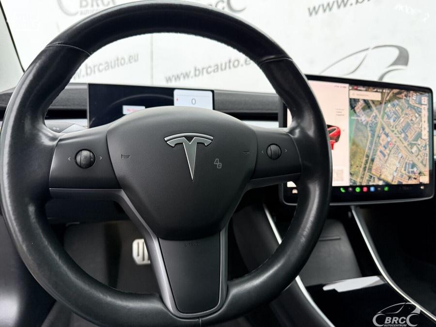 Red Tesla Model 3 2019 in Avizieniai, with an engine capacity of 0.00 L and mileage of 173 thousand km for 23000 €, photo 24 on AUTOMOTO.COM.LV